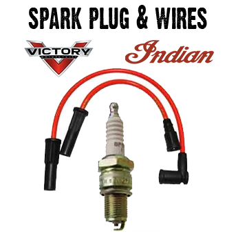 Victory & Indian Motorcycle Spark Plug Wires & Spark Plugs — Witchdoctors