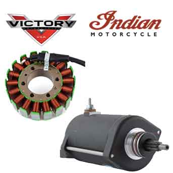 Victory & Indian Motorcycle Ignition Coils, Starters, Regulators ...