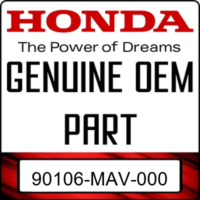 Honda Screw, Pan OEM #90106-MAV-000 for UTV & ATV Witchdoctors