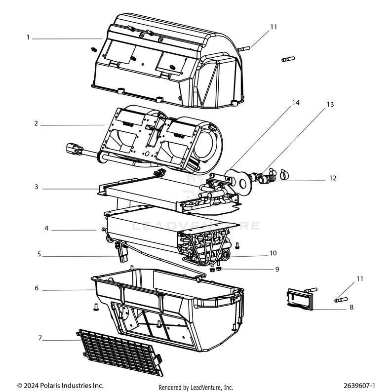 Polaris OEM Schematic | BODY: HVAC ASSEMBLY Witchdoctors