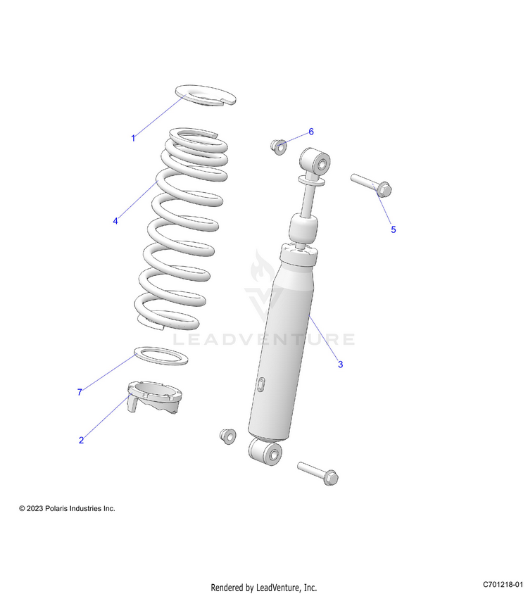 Polaris Schematic | SUSPENSION: FRONT SHOCK MOUNTING Witchdoctors