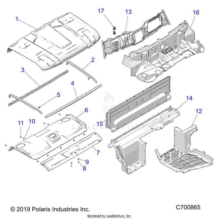 Polaris Schematic | OPTION: ROOF PANEL FLOOR HOOD/DASH Witchdoctors