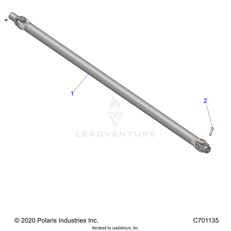Polaris OEM Schematic | DRIVE TRAIN: FRONT PROP SHAFT Witchdoctors