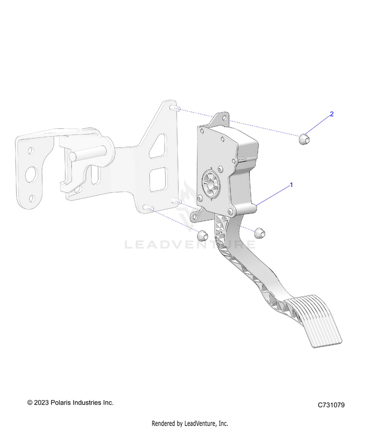 Polaris OEM Schematic | ENGINE: THROTTLE PEDAL Witchdoctors