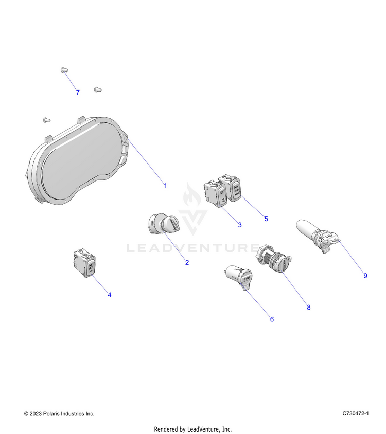 Polaris OEM Schematic | ELECTRICAL: DASH INSTRUMENTS Witchdoctors