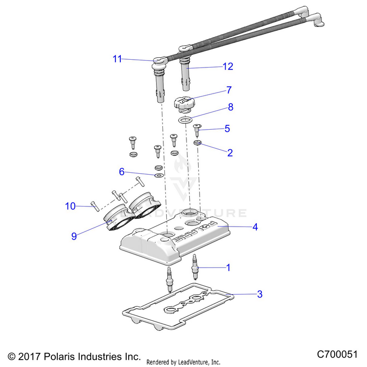 Polaris Schematic | ENGINE: THROTTLE BODY & VALVE COVER Witchdoctors