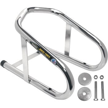 Wheel Chock - Permanent - Chrome - 6-1/2" by PINGEL Witchdoctors