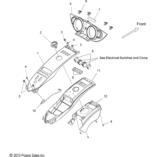 Body, Console Bridge And Bezel - 2016 Victory Vision All Options ...