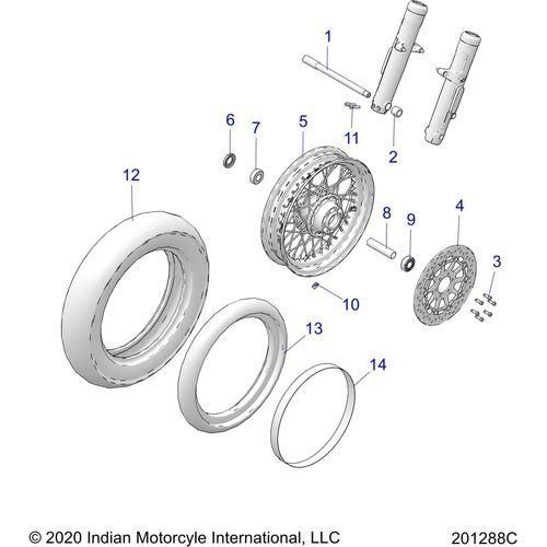 Wheel, Front All Options - 2022 Indian Chief Bobber Dark Horse 116 ...